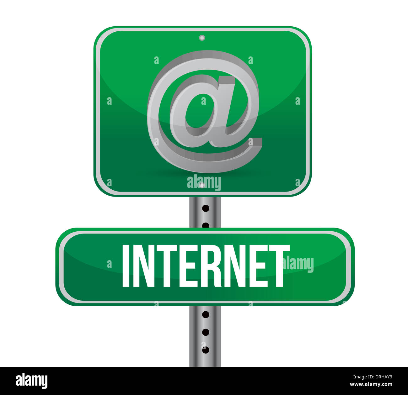 Internet road sign illustration design Stock Photo - Alamy