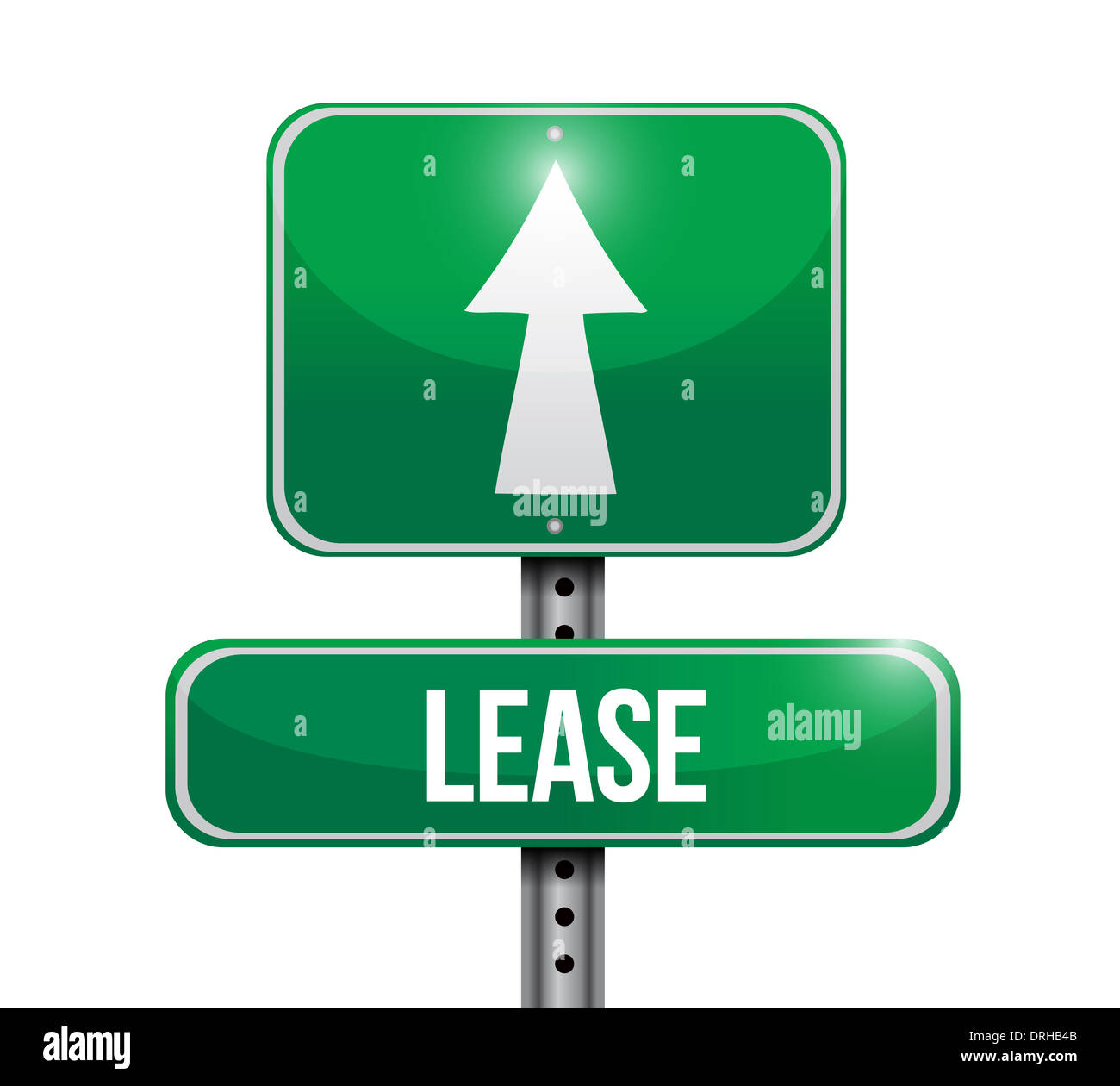 lease road sign illustration design over a white background Stock Photo ...