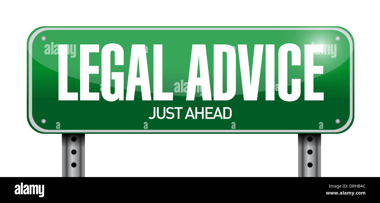 legal advice road sign illustration design over a white background ...