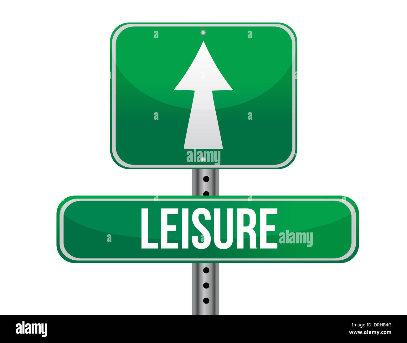 leisure road sign illustration design over a white background Stock ...