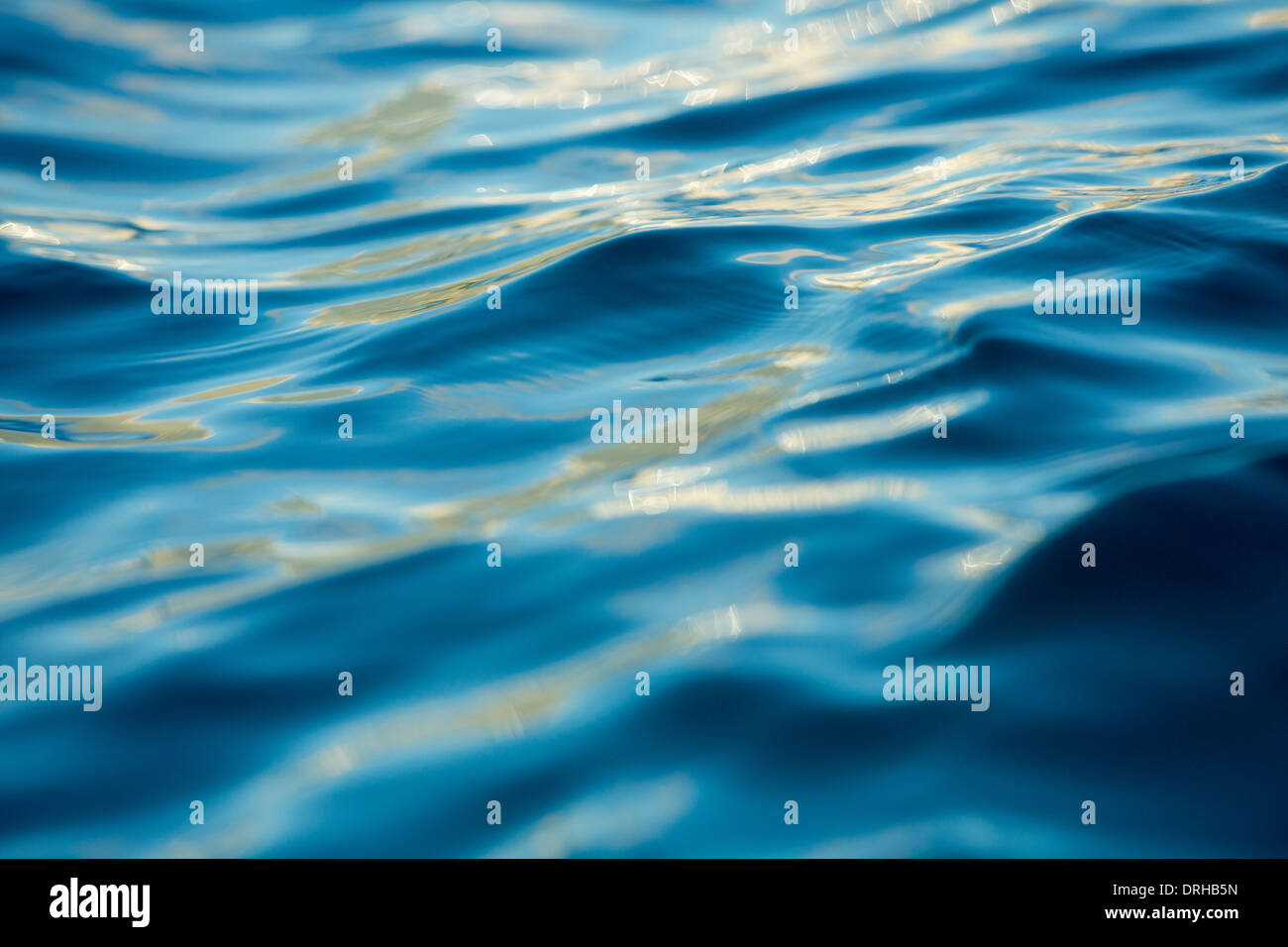 Hawaii Honolulu Waikiki Beach reflections water patterns winter Stock ...