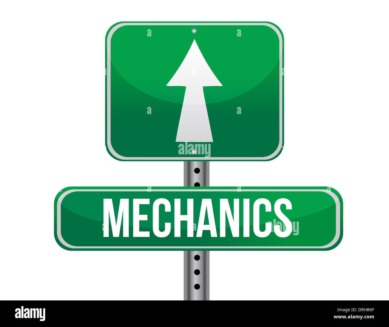 mechanics road sign illustration design over a white background Stock ...