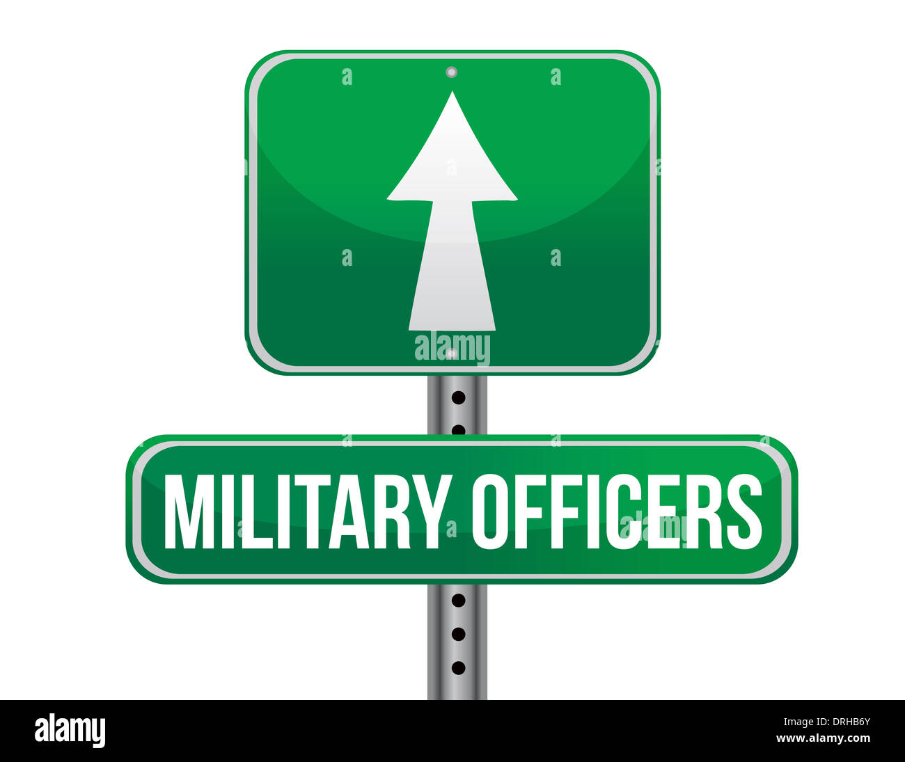 military officers road sign illustration design over a white background ...