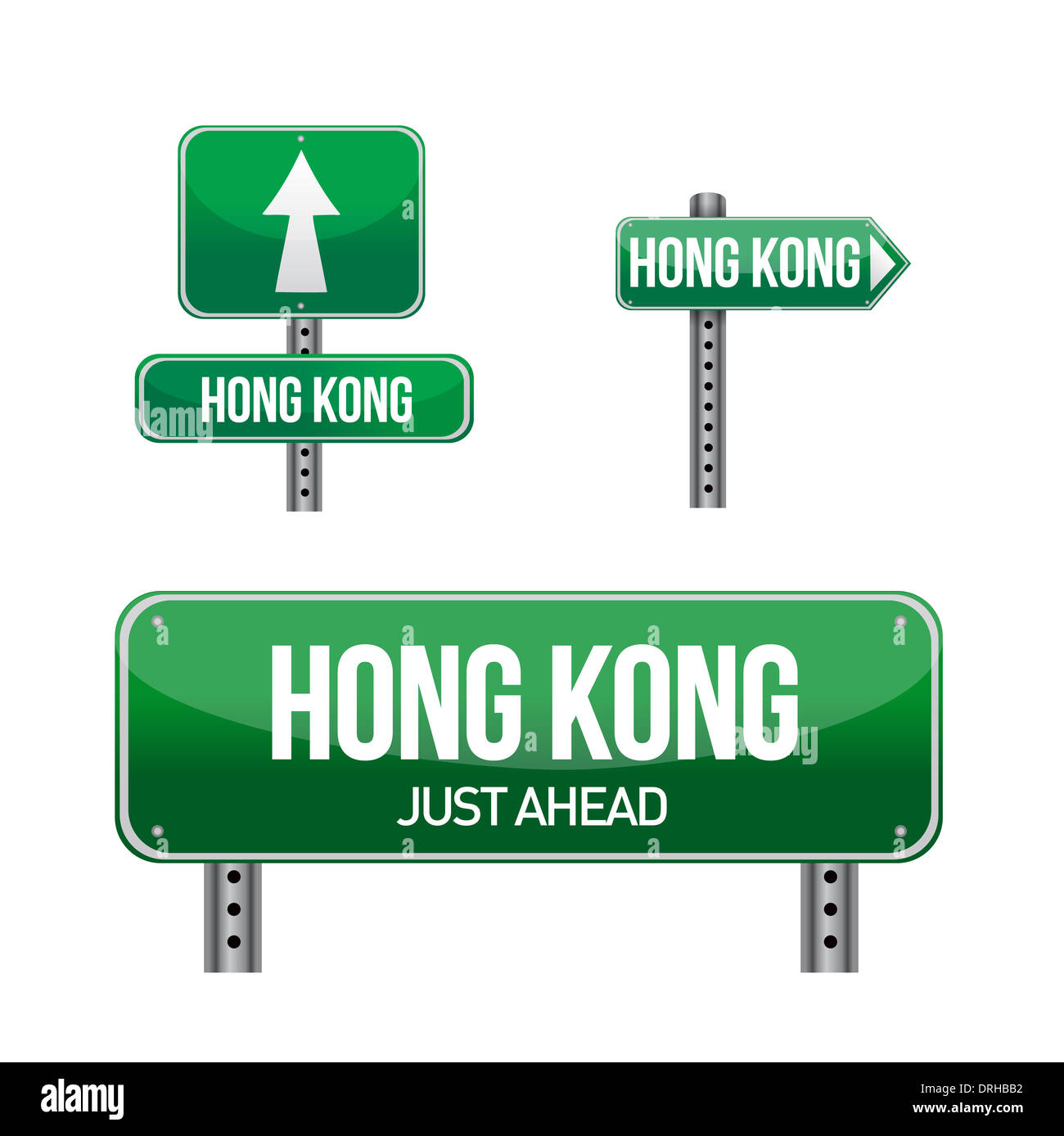Hong kong road sign Cut Out Stock Images & Pictures - Alamy