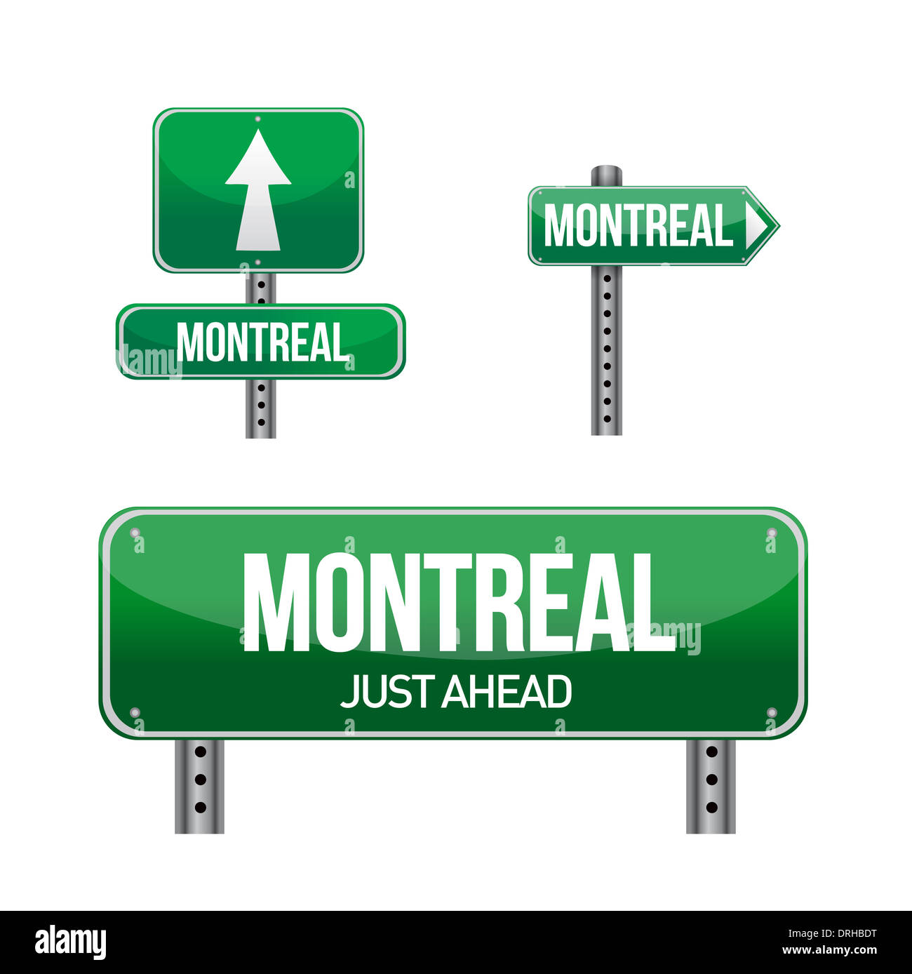 Montreal traffic sign Cut Out Stock Images & Pictures - Alamy