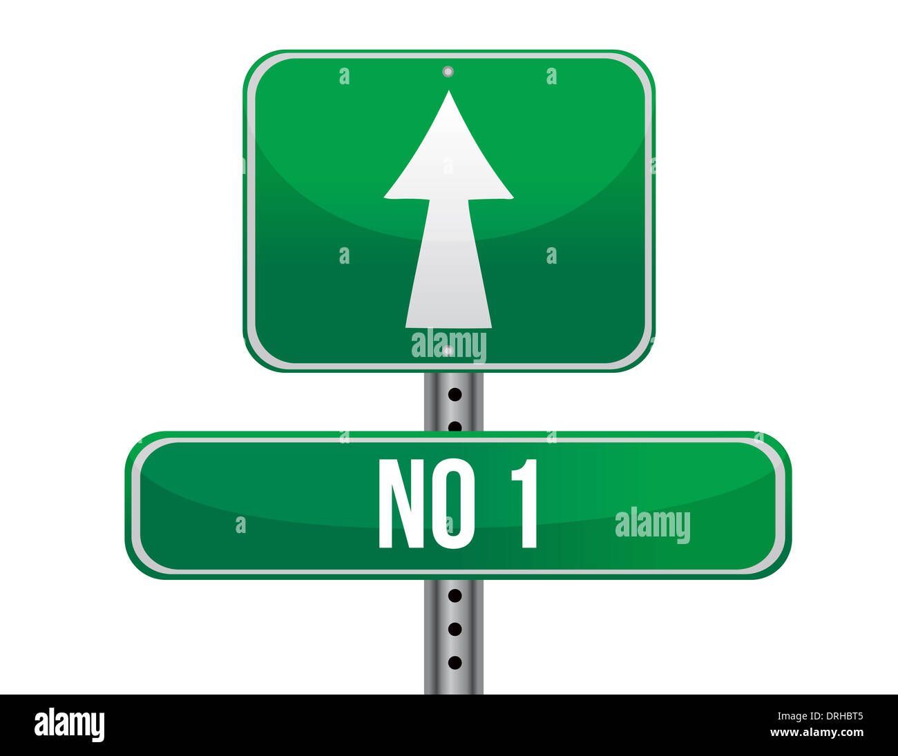 Number one road sign illustration design Stock Photo - Alamy