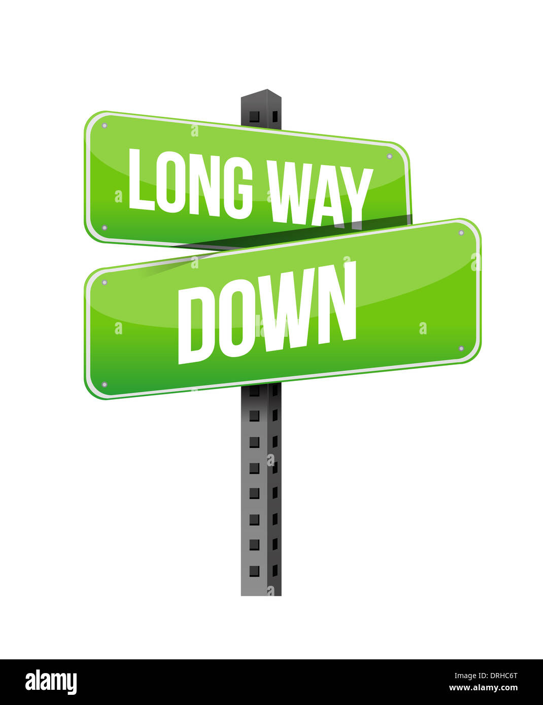 Long way down sings Stock Photo - Alamy