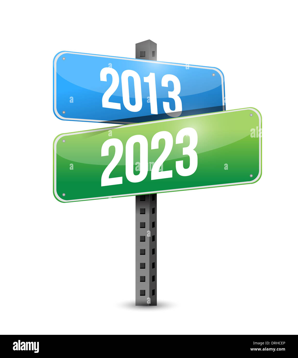 2013 2023 road sign illustration design over a white background Stock ...