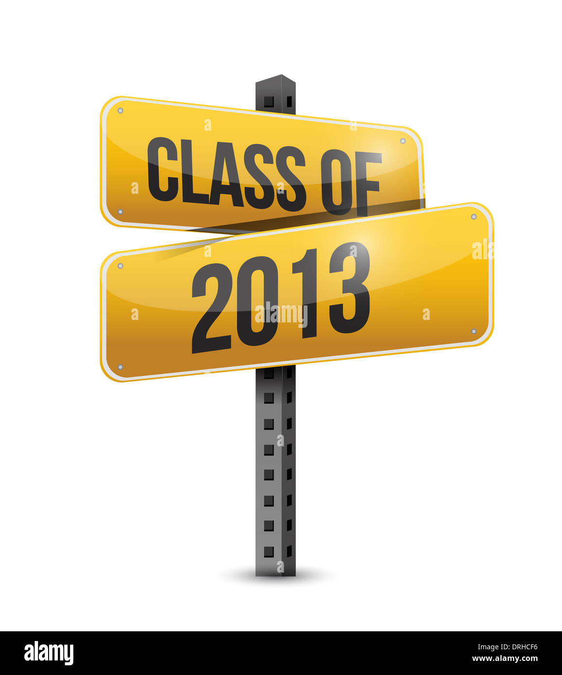 class of 2013 road sign illustration design over a white background ...