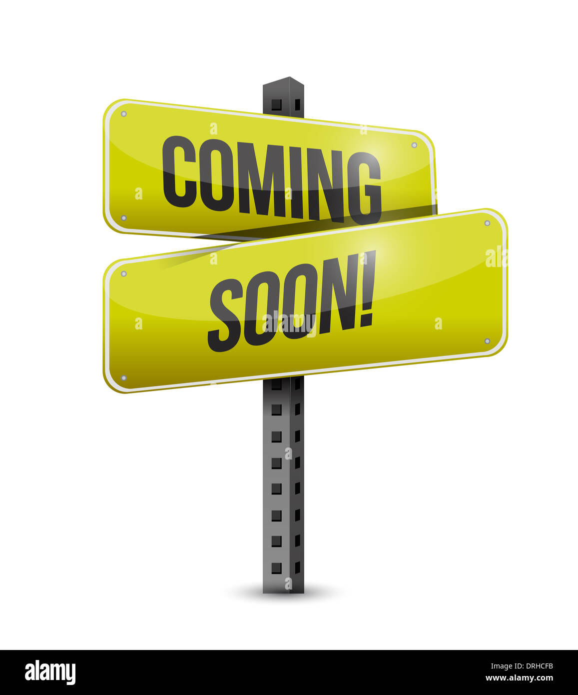 coming soon road sign illustration design over a white background Stock ...