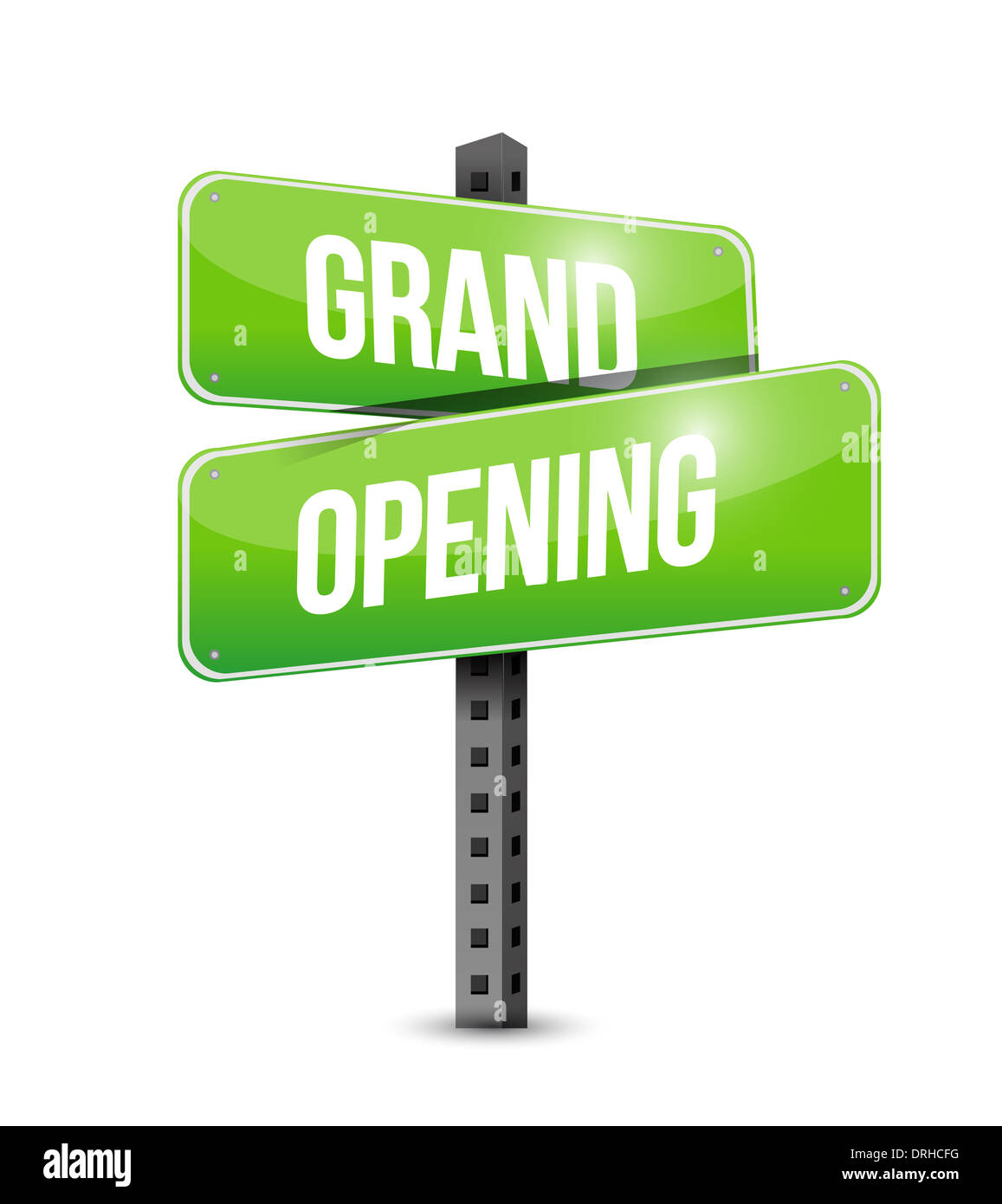 grand opening road sign illustration design over a white background ...
