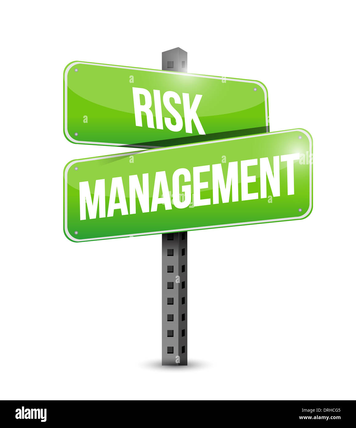 risk management road sign illustration design over a white background ...
