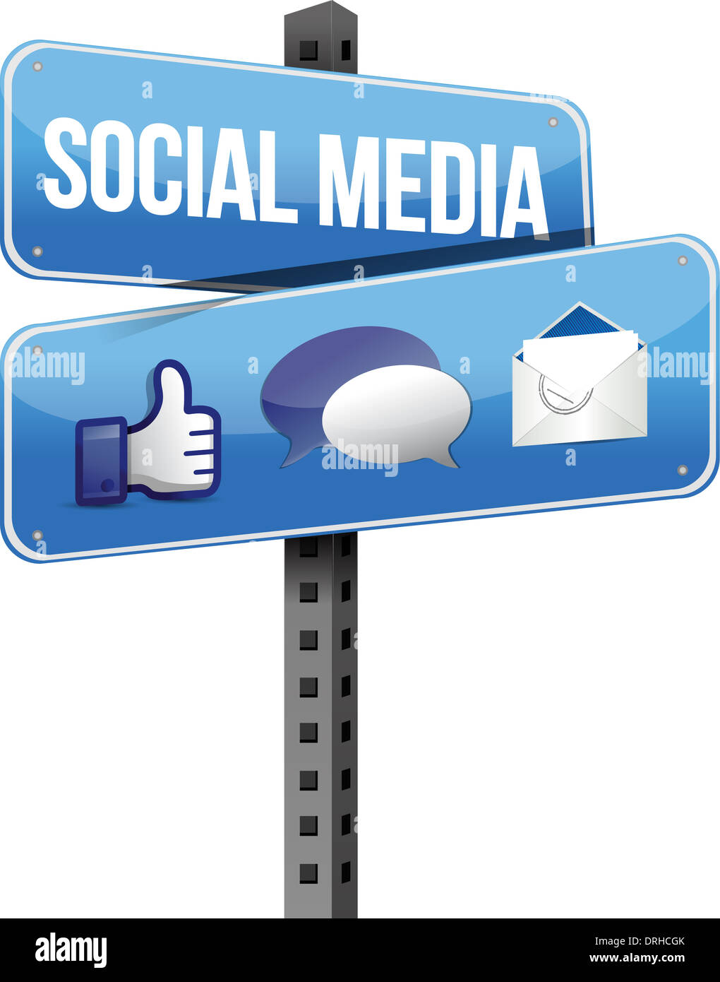 Social media sign Stock Photo - Alamy