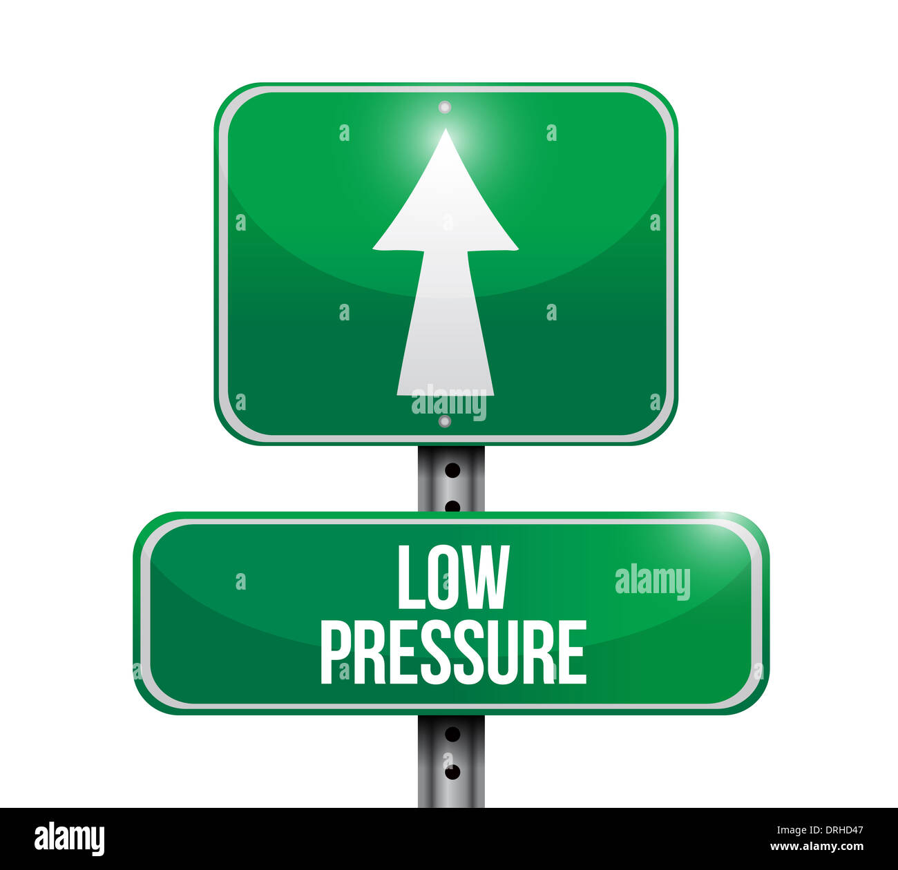 low pressure road sign illustration design over a white background ...