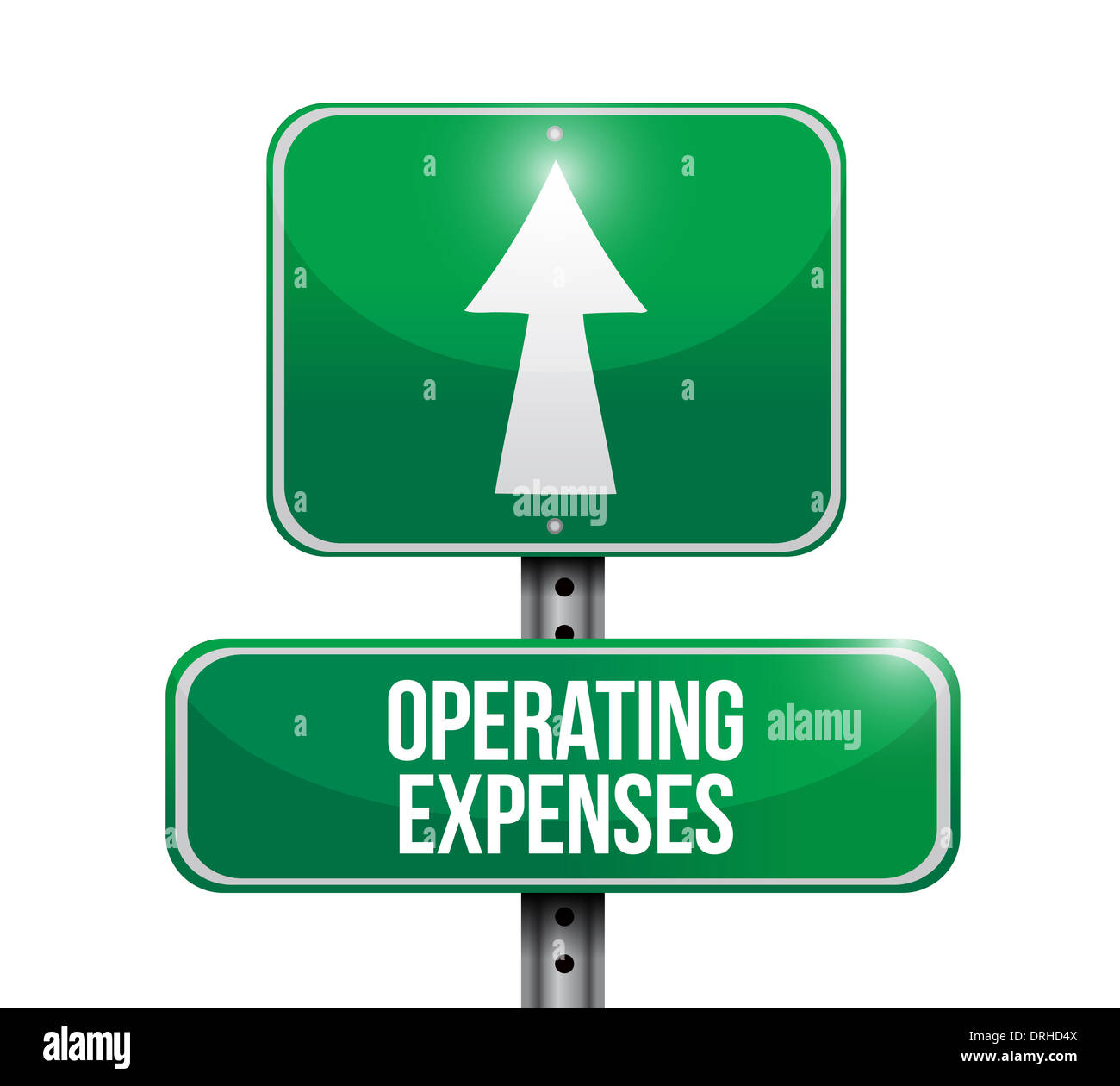 operating expenses road sign illustrations design over white Stock ...