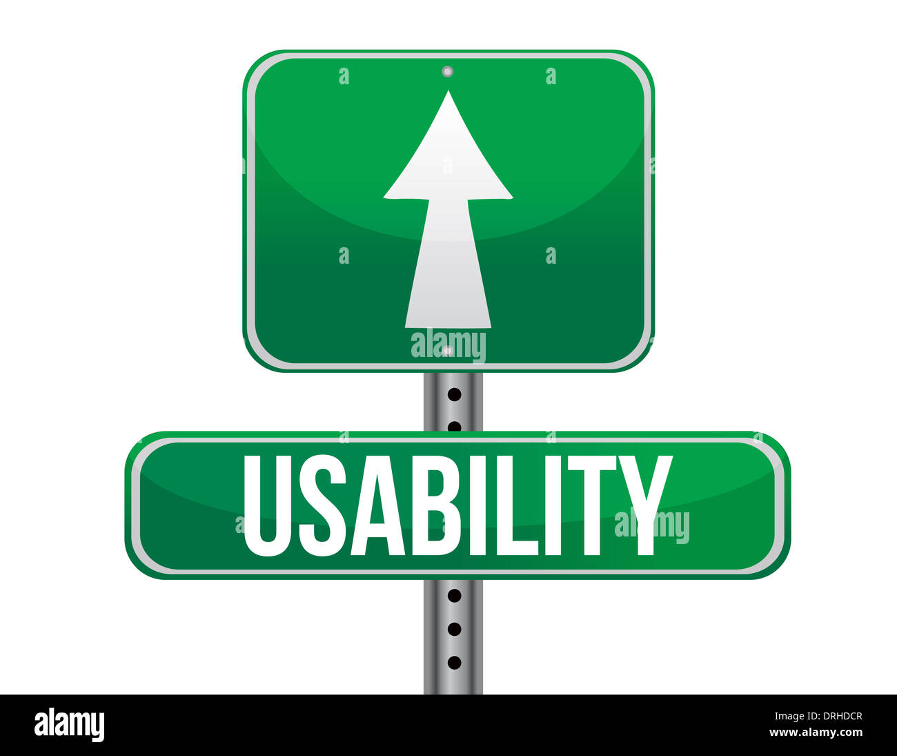 usability sign illustration design over a white background Stock Photo ...