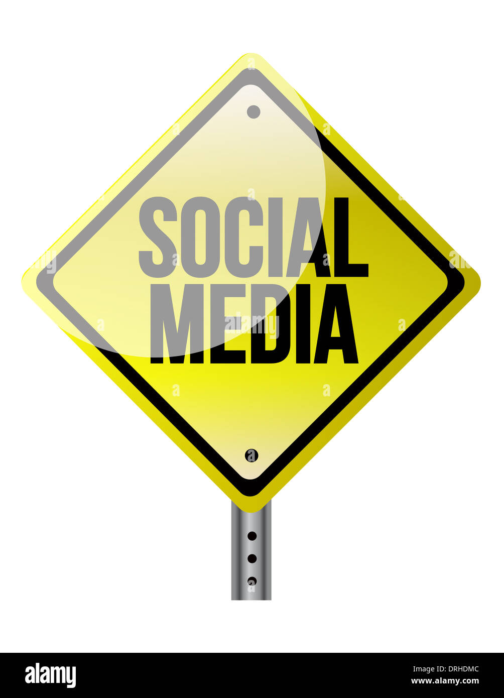 Social media sign illustration design over a white background Stock ...