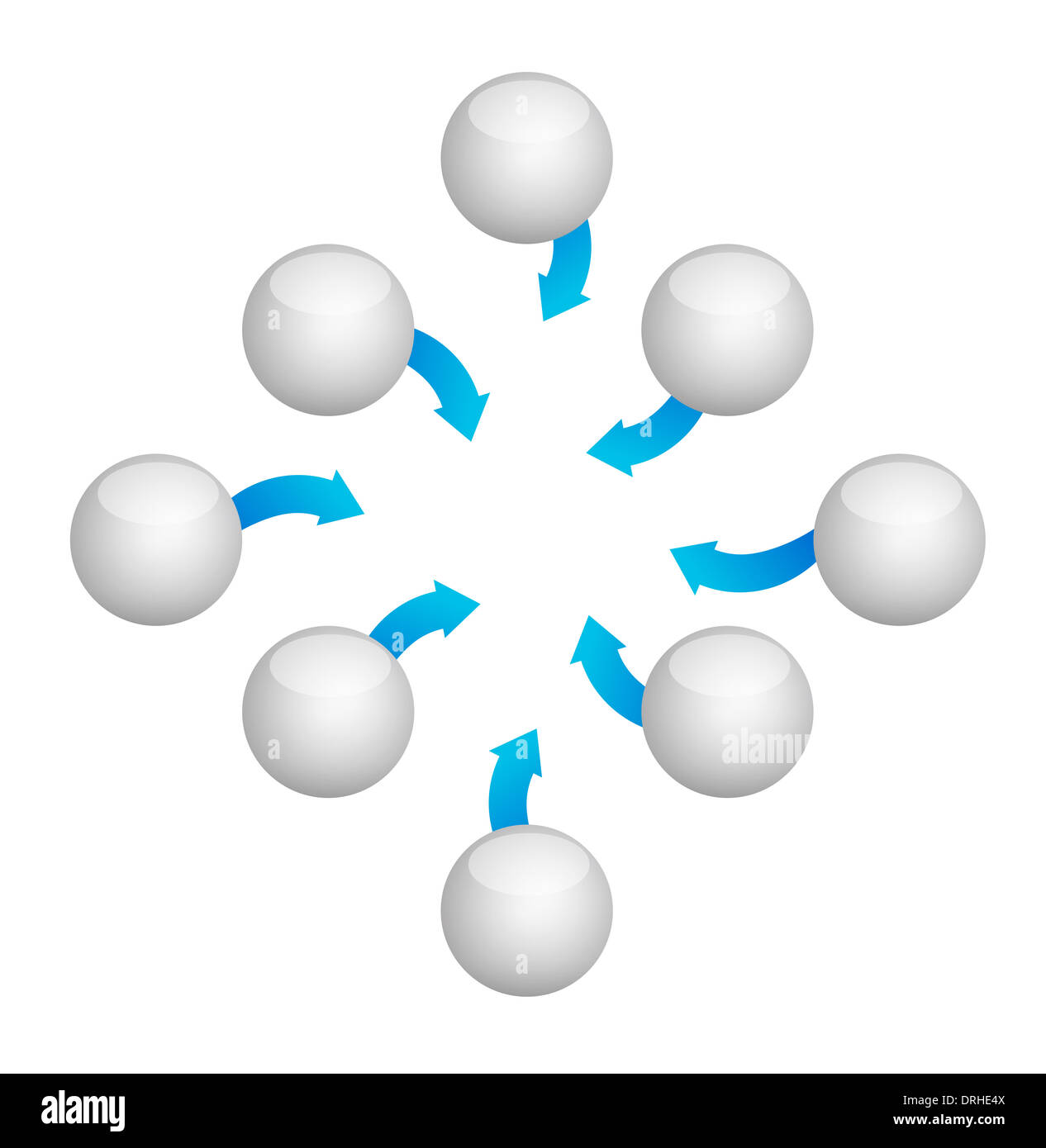 Empty Diagram illustration design over a white background Stock Photo ...