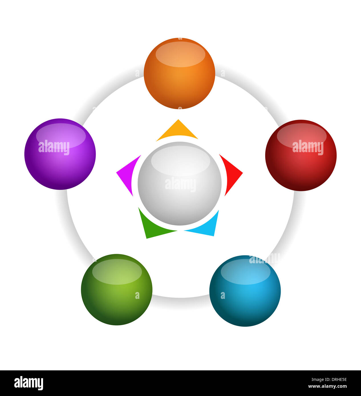 presentation diagram elements illustration design over a white ...