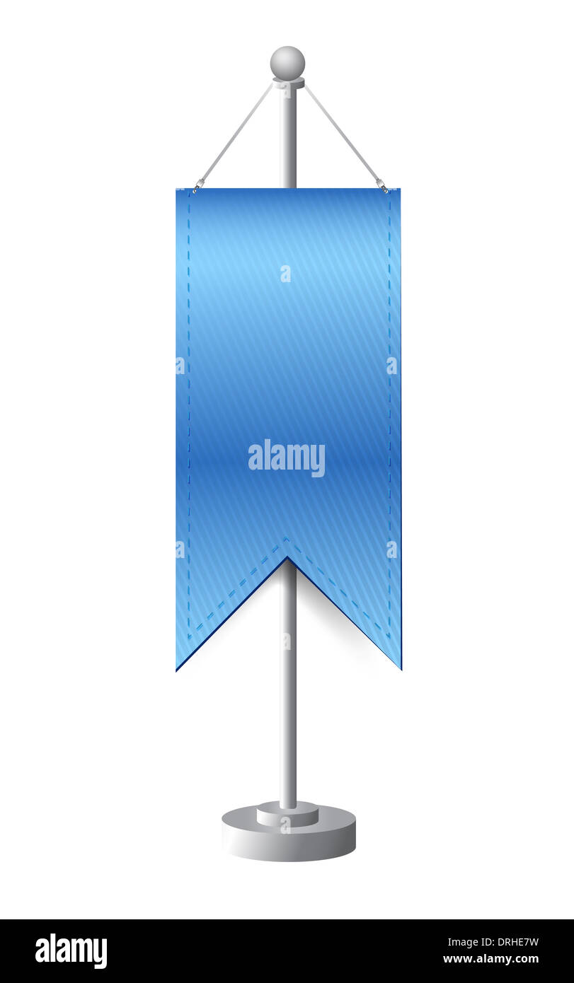 Blue roll up banner Cut Out Stock Images & Pictures - Alamy