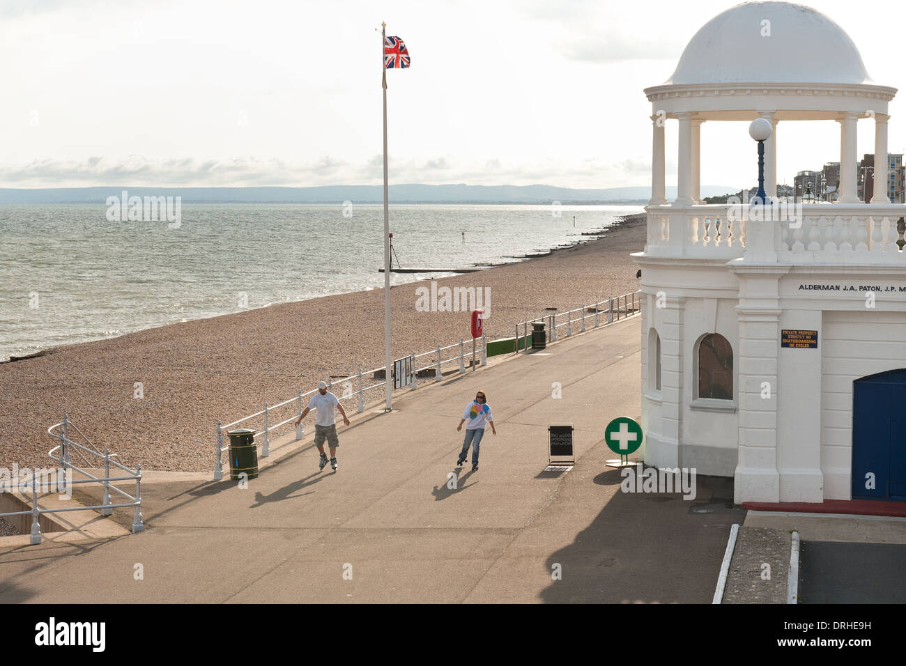 King george v colonnade from the de la warr pavilion hi-res stock ...