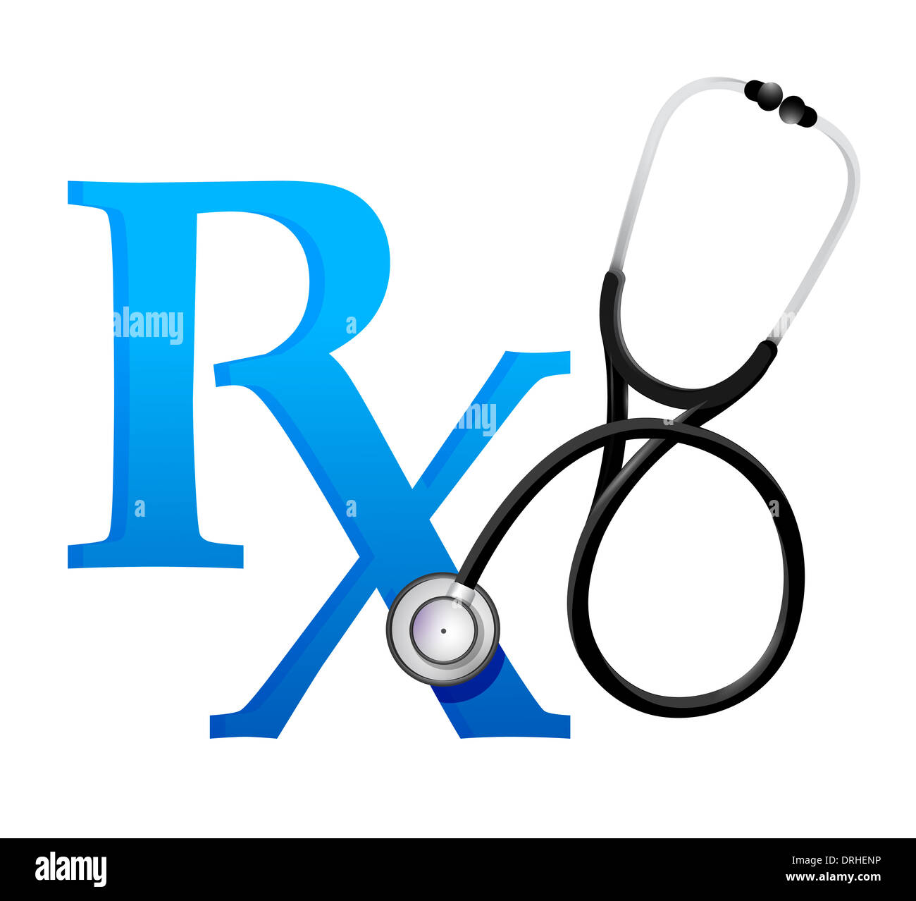 doctors symbol with a Stethoscope illustration design over white Stock ...