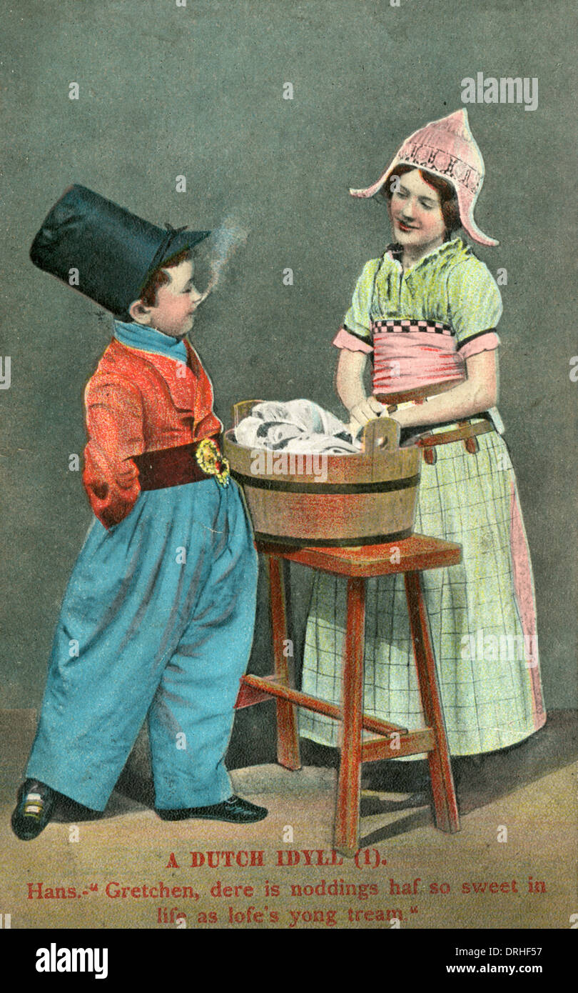 Dutch boy and girl Stock Photo - Alamy