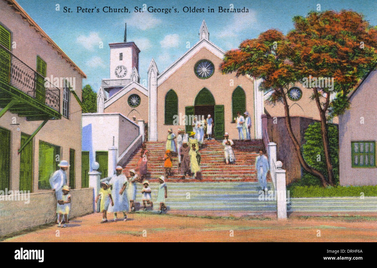 St. Peter's Church, St. George's, Bermuda Stock Photo - Alamy