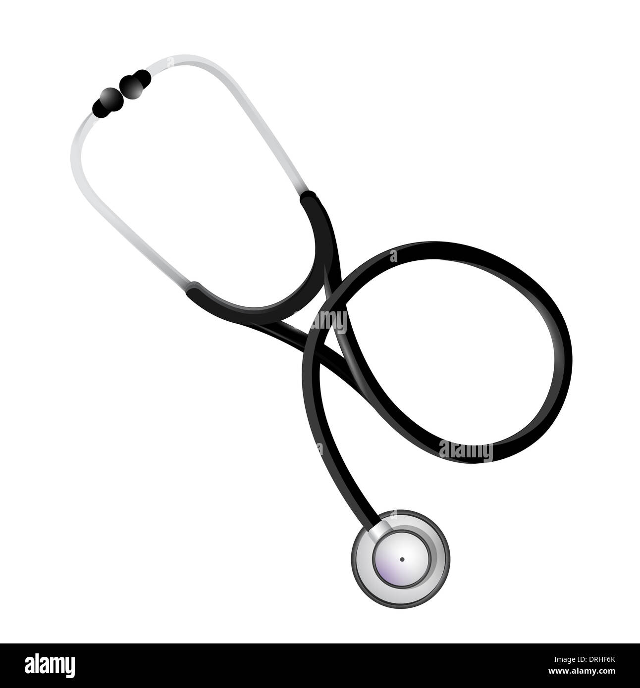 stethoscope graphic illustration design over a white background Stock ...