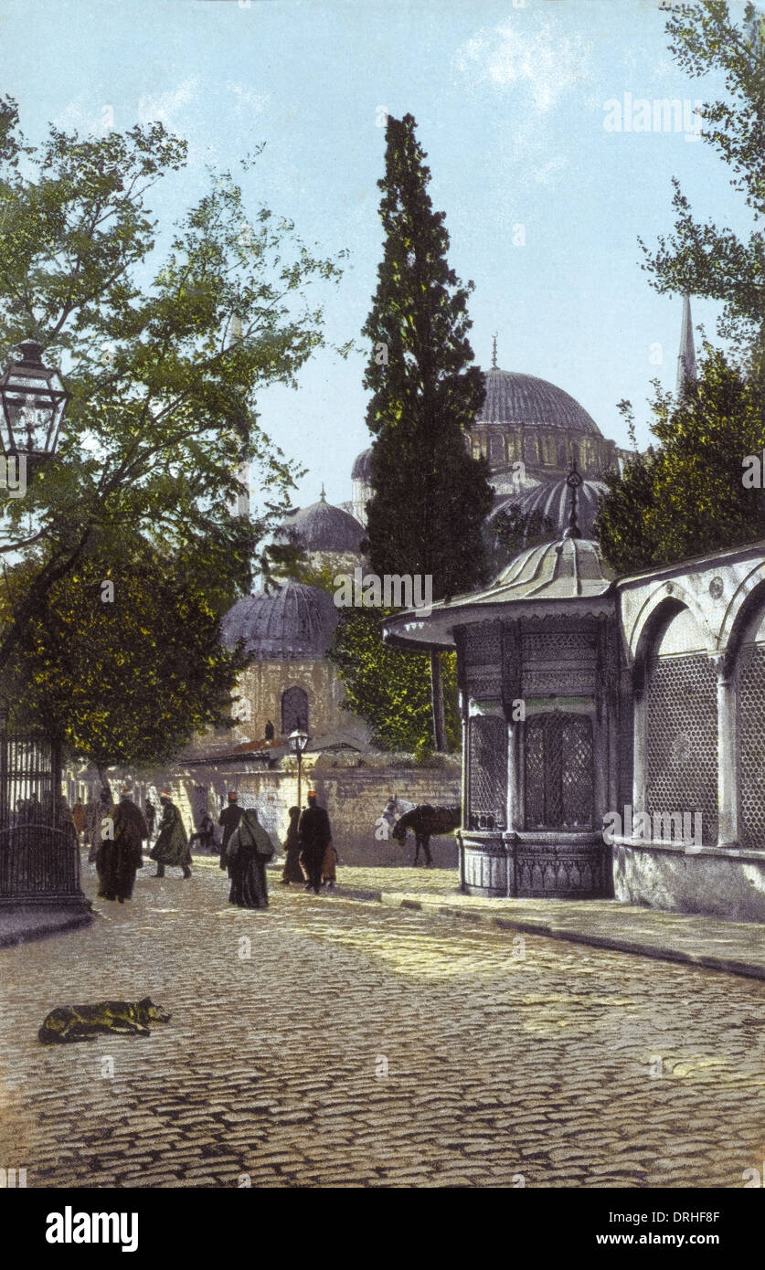 Istanbul, Turkey - Sehzade Mosque and Fountain Stock Photo - Alamy