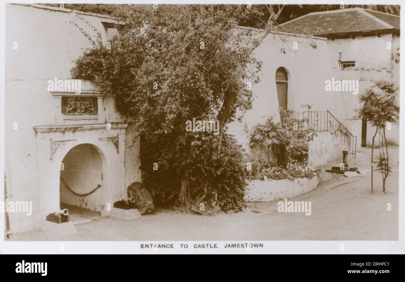 St Helena - Entrance to the Castle, Jamestown Stock Photo - Alamy