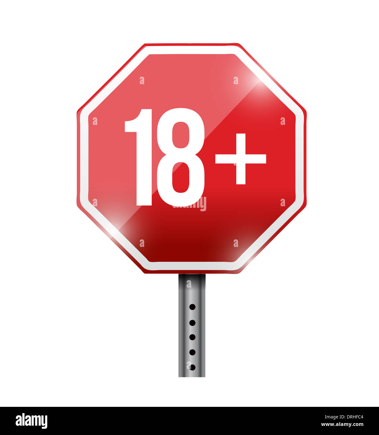 over 18 road sign illustration design over a white background Stock ...