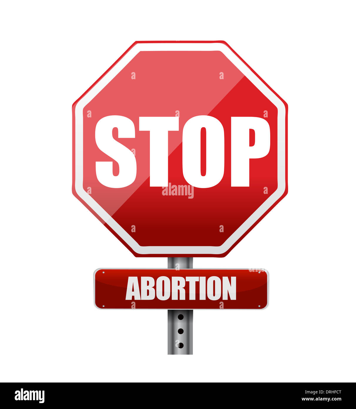 stop abortion illustration design over a white background Stock Photo ...