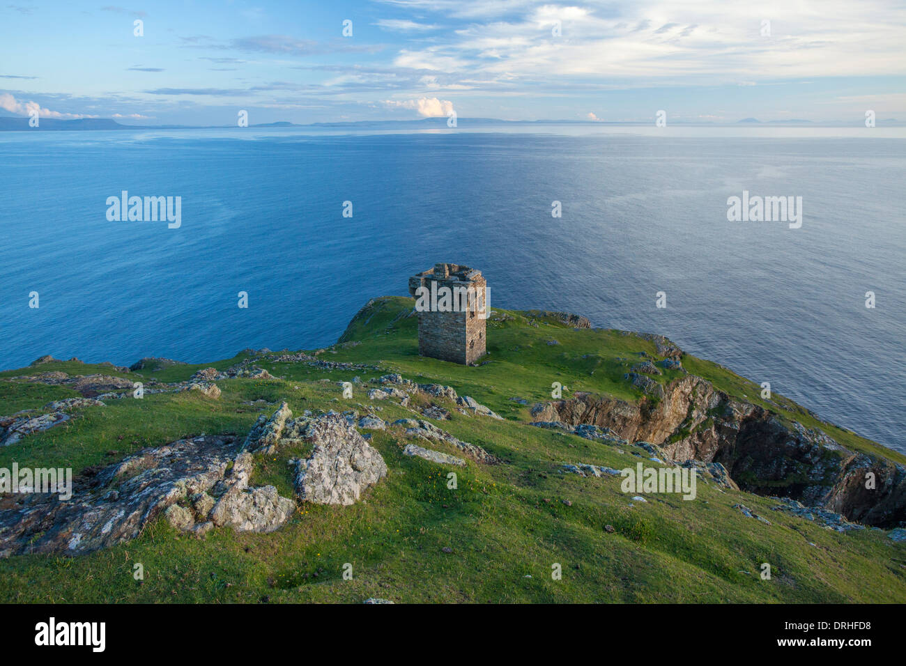 Napoleonic lookout tower on Carrigan Head, County Donegal, Ireland ...