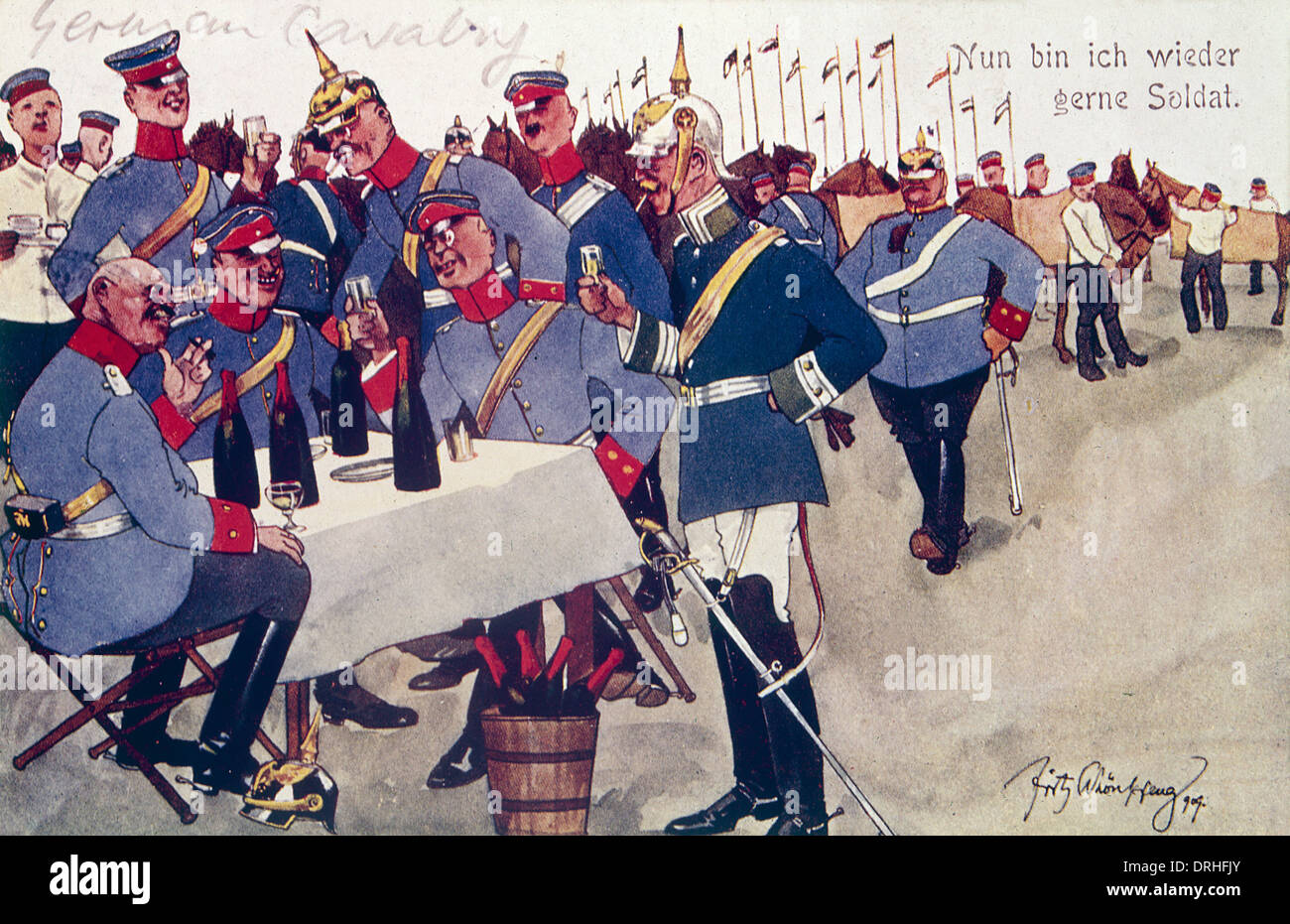 Cartoon German Soldier Ww1