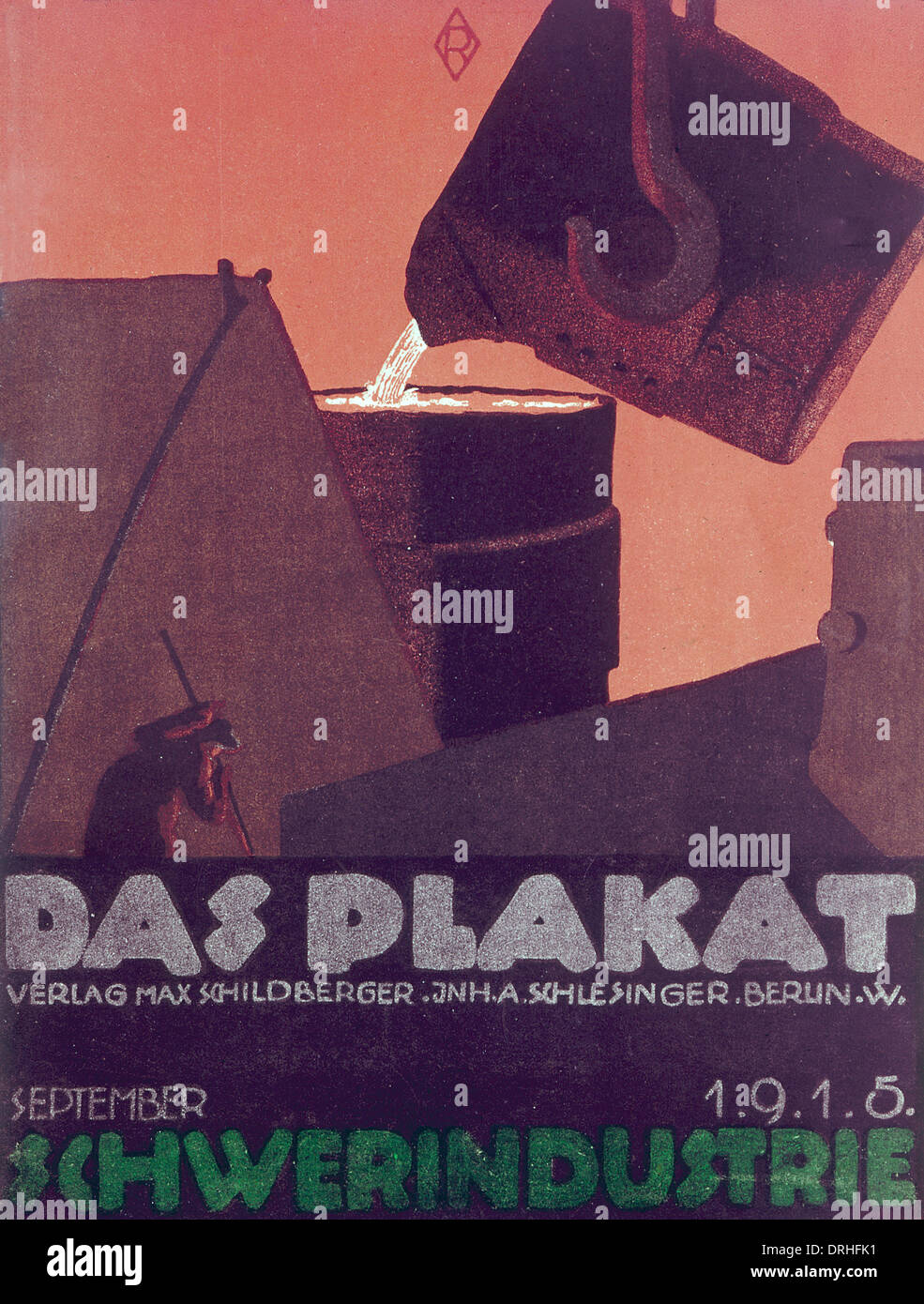 Cover design, German heavy industry Stock Photo - Alamy