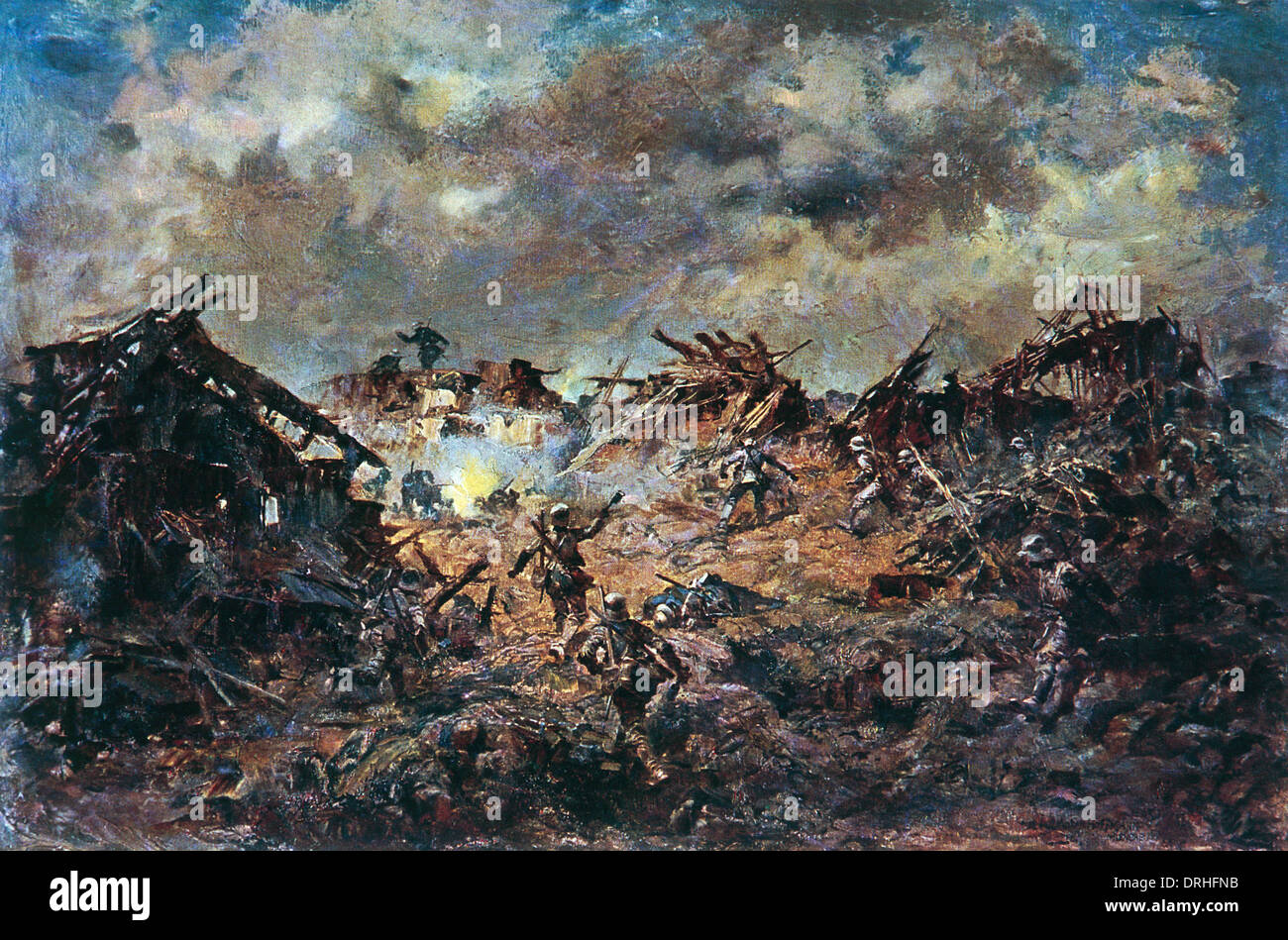 German soldiers on a battlefield, WW1 Stock Photo - Alamy
