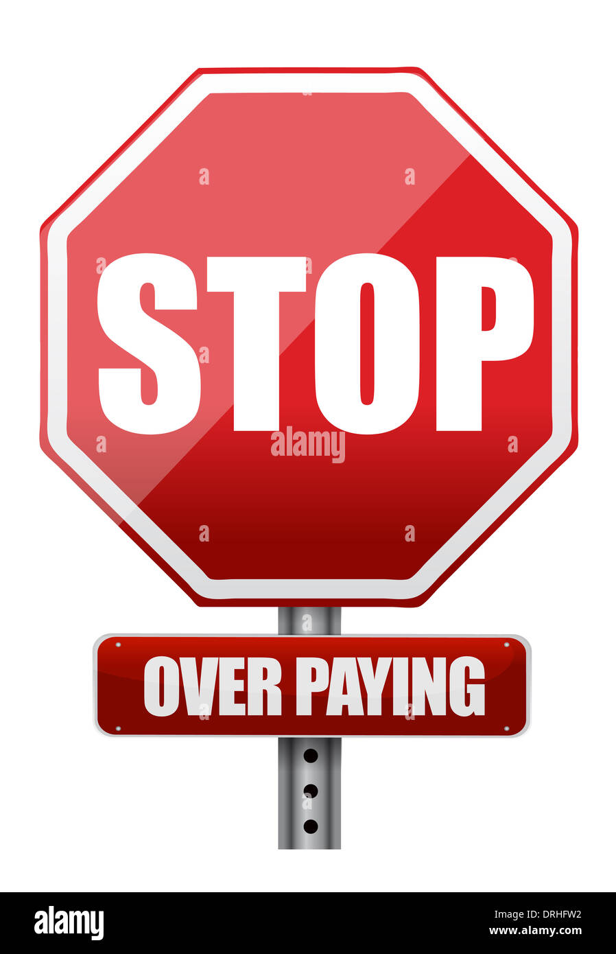 Stop paying too much Cut Out Stock Images & Pictures - Alamy