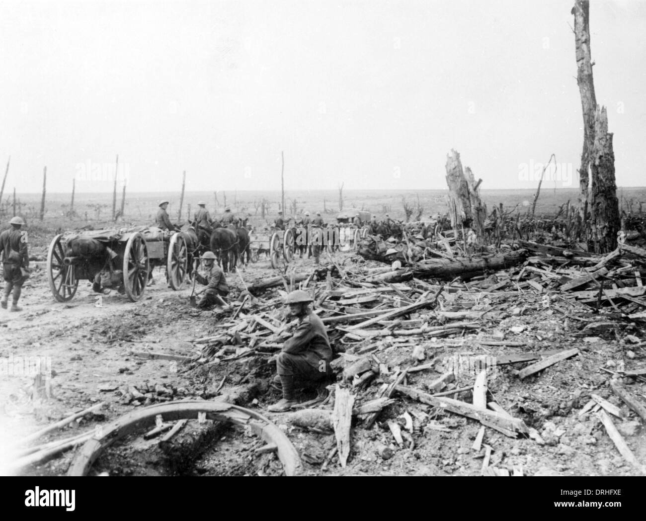 Scene on the Western Front, WW1 Stock Photo - Alamy