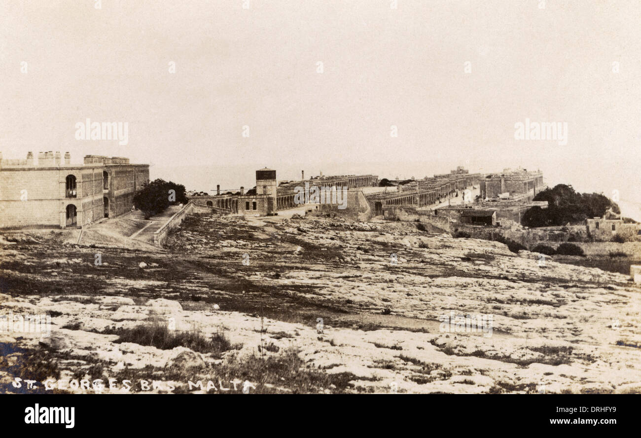 Malta - St George's Barracks - WWI era Stock Photo - Alamy