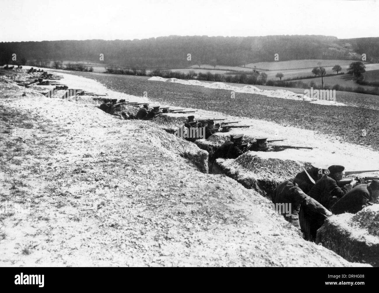 British soldiers in training, UK, WW1 Stock Photo - Alamy