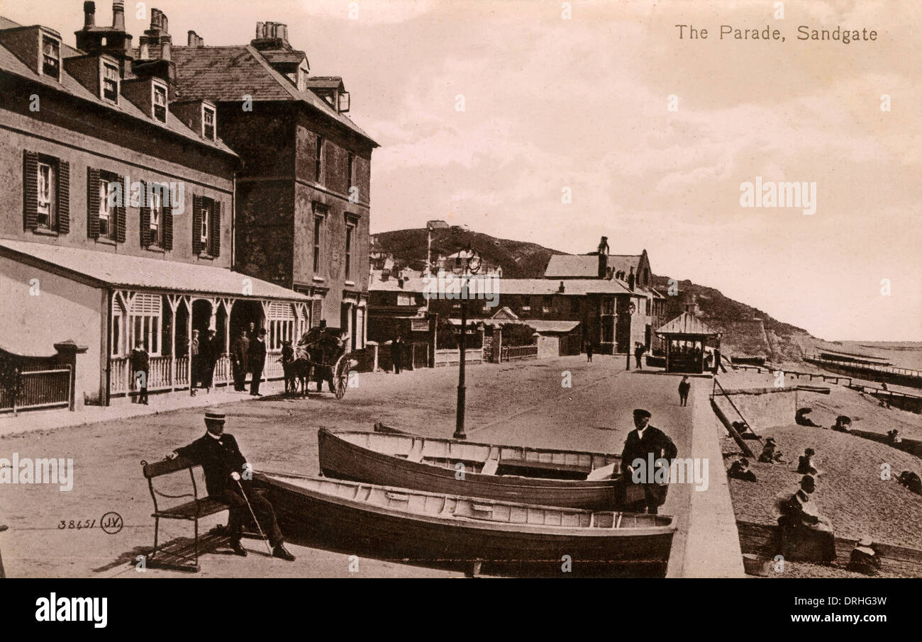 Sandgate, Kent - The Parade Stock Photo - Alamy