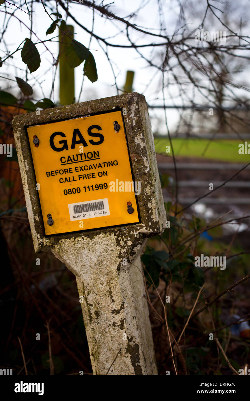 Natural Gas Pipeline Sign