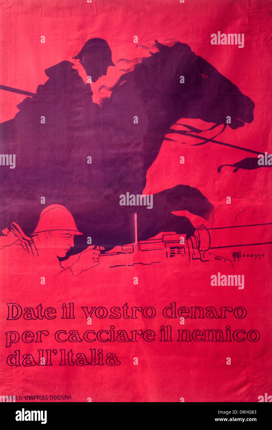Italian fundraising poster, WW1 Stock Photo - Alamy