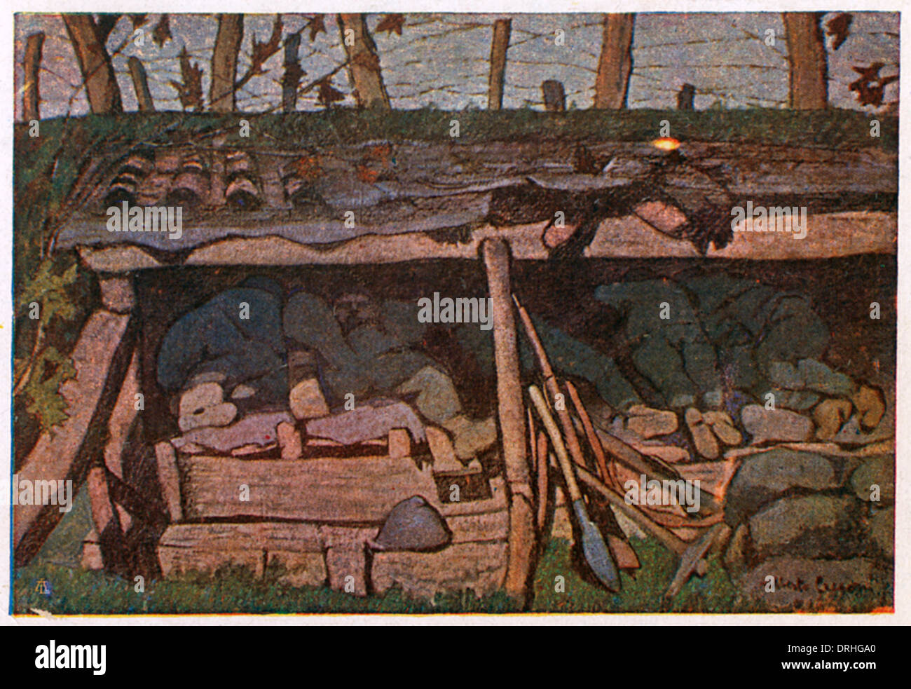 Wwi ww1 dugout hi-res stock photography and images - Alamy