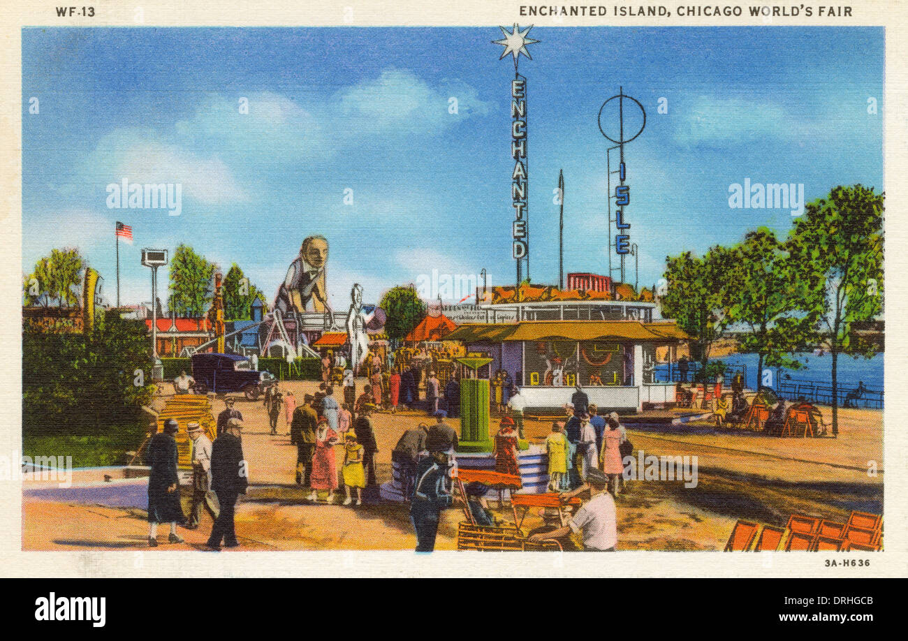 Chicago World Fair - Enchanted Island Stock Photo - Alamy