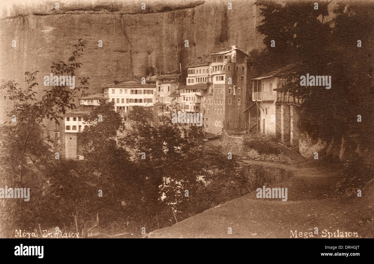 Greece - The Holy Monastery of Mega Spileo Stock Photo - Alamy
