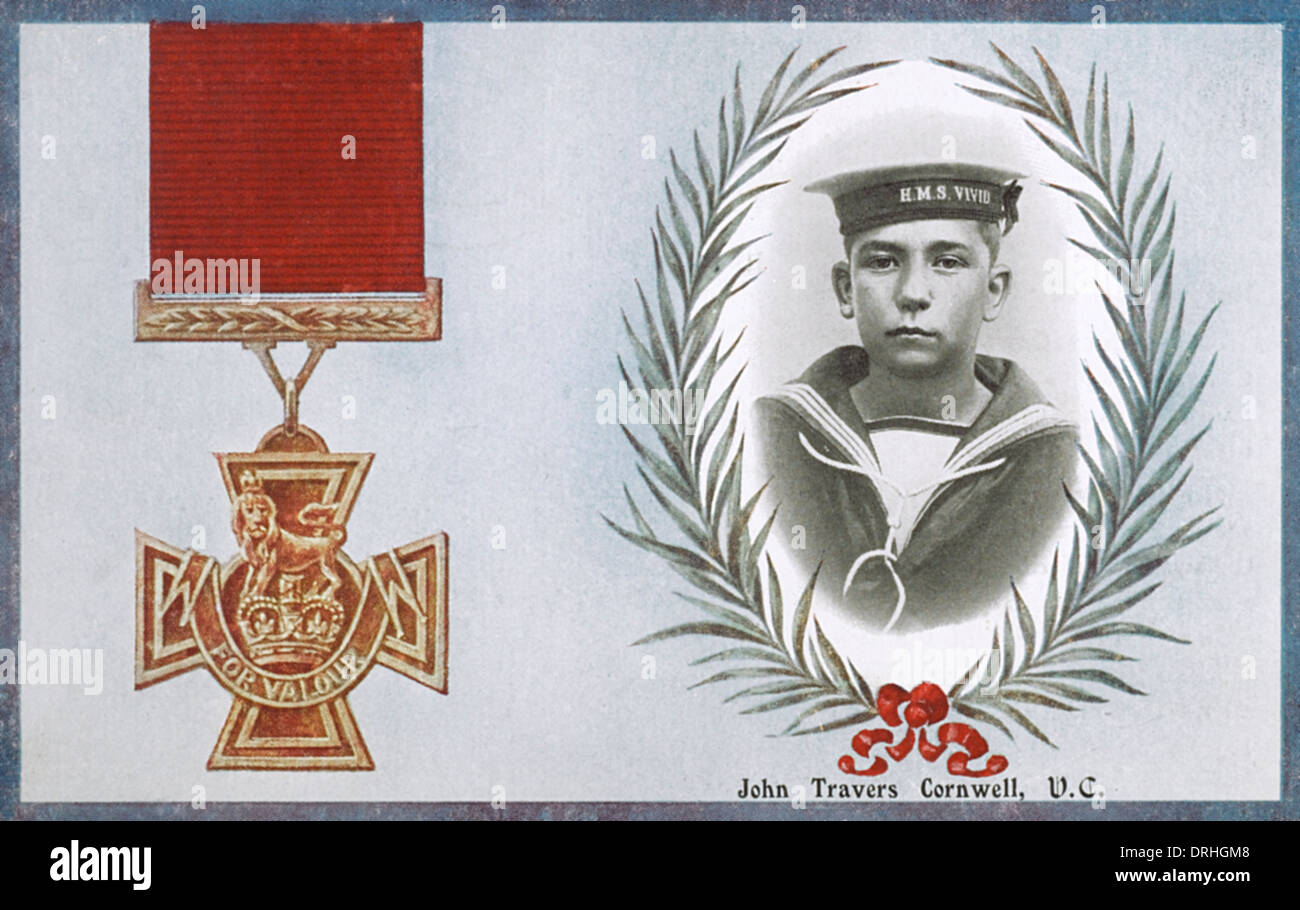 Victoria Cross - John Travers Cornwell Stock Photo - Alamy