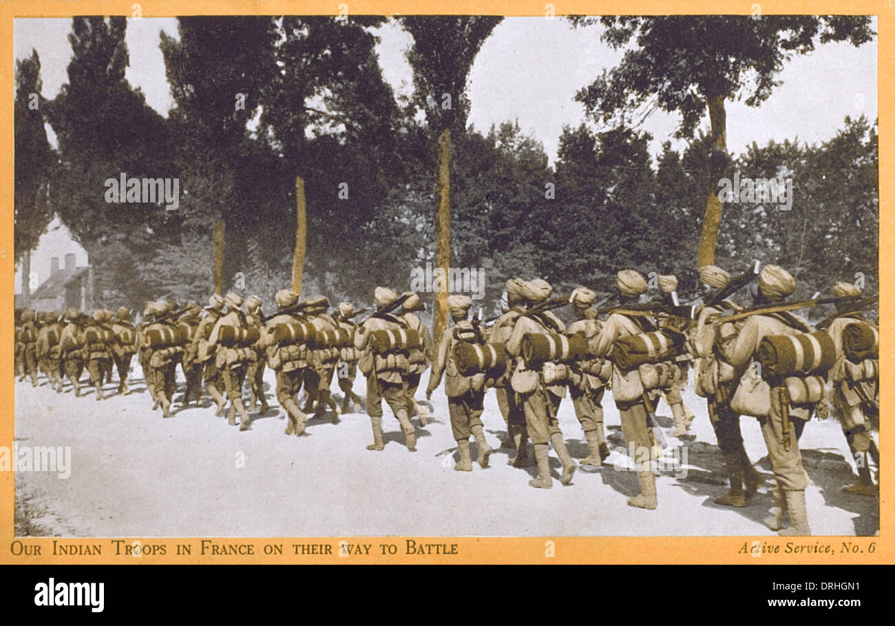 Indian soldiers world war one france hi-res stock photography and ...