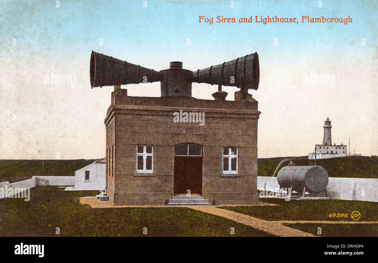 Fog Siren and Lighthouse, Flamborough Head Stock Photo - Alamy